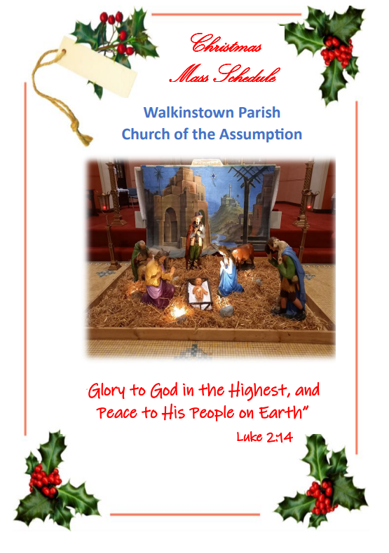 Mass Times – Assumption Parish Walkinstown